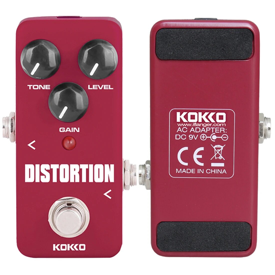 Гитарная педаль эффектов Kokko FDS-2 двухступенчатая искажение Красный, FDS-2