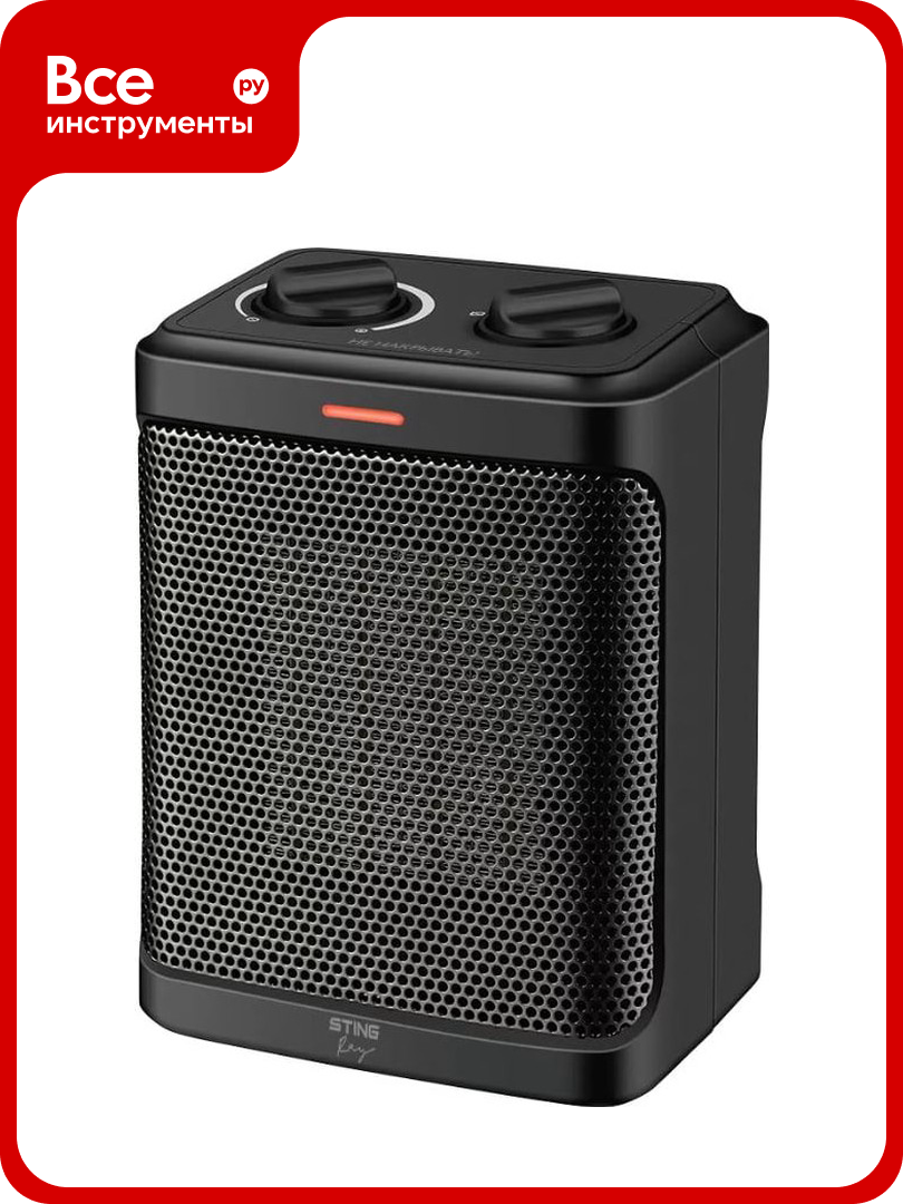 Тепловентилятор STINGRAY ST-FH1049A черный жемчуг, керамический 41508, из самых, зимой и в межсезонье