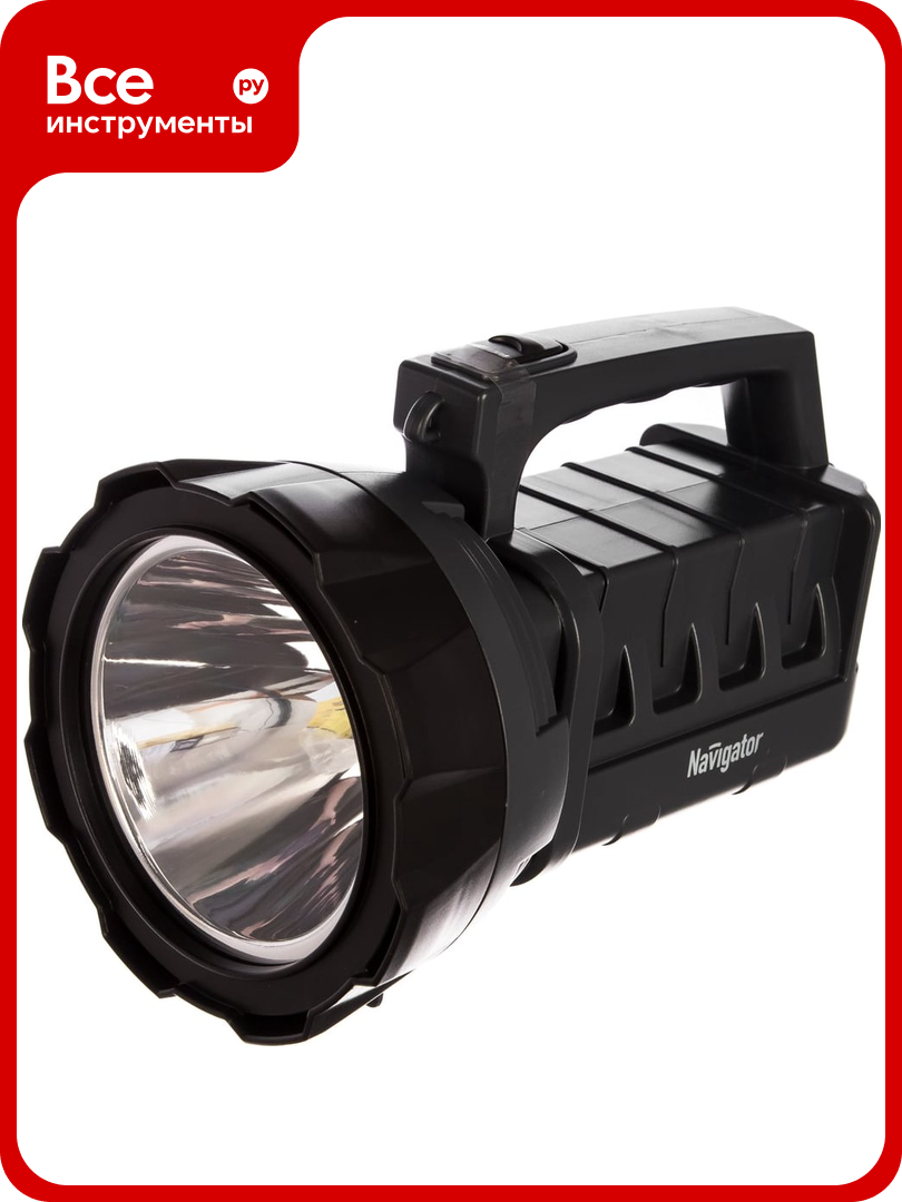 Фонарь Navigator 71 596 NPT-SP14-ACCU прожектор 3Вт LED 200Лм АКБ 3А. ч
