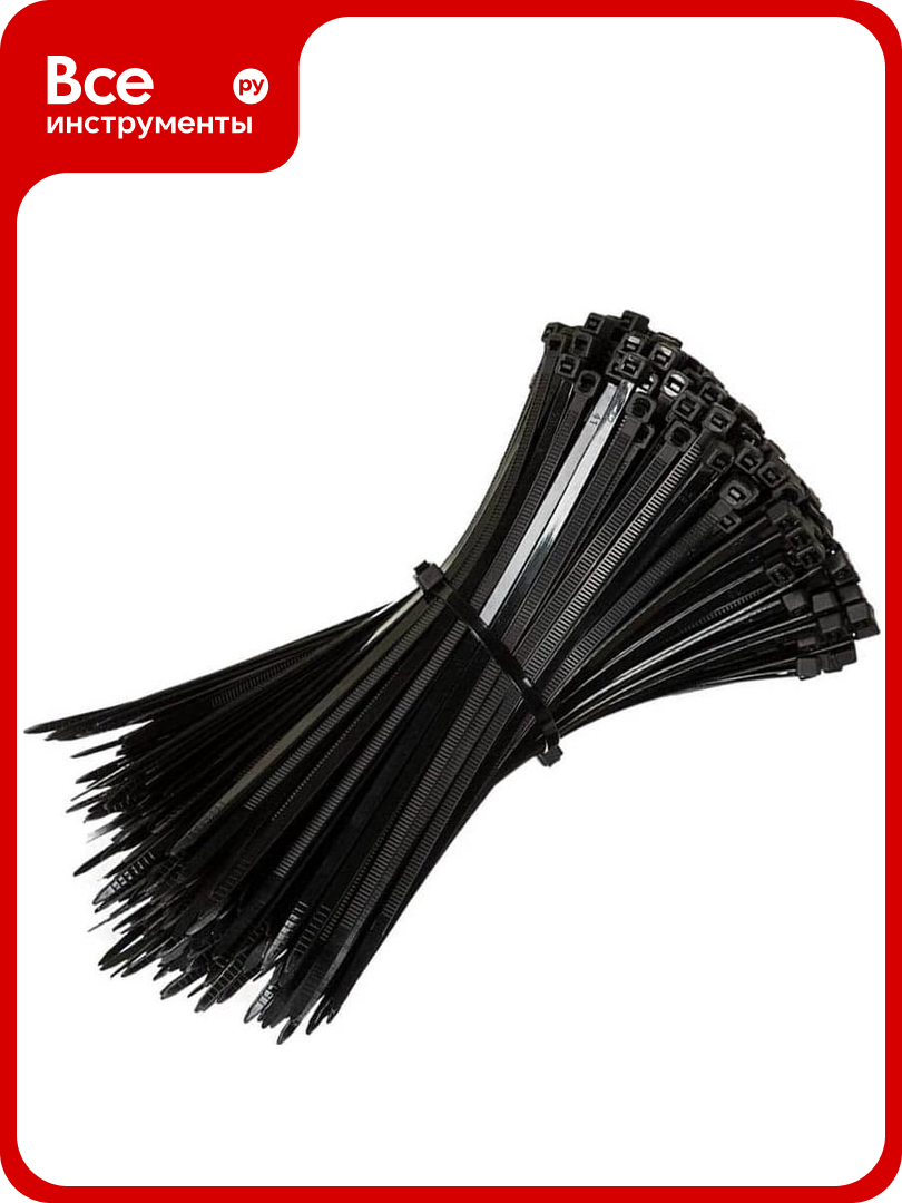 Хомут-стяжка ленточный SLP electrics 3,6x250 100 шт в упаковке черный 2401-00120