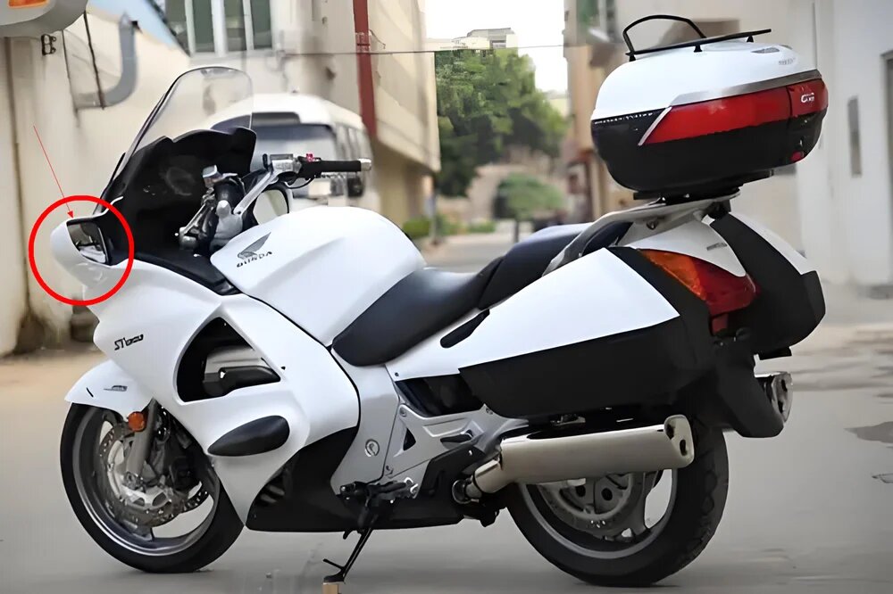 Подходит для зеркала заднего вида Honda ST1300 и объектива заднего вида On the left