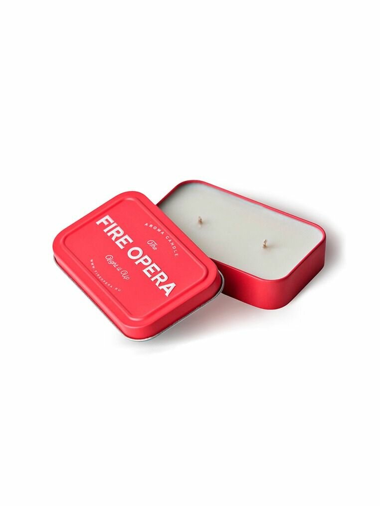 Ароматическая Travel-свеча FIRE OPERA "MUSETTA": шампанское, ягоды, фрукты, мускус, 100мл, подарочная упаковка