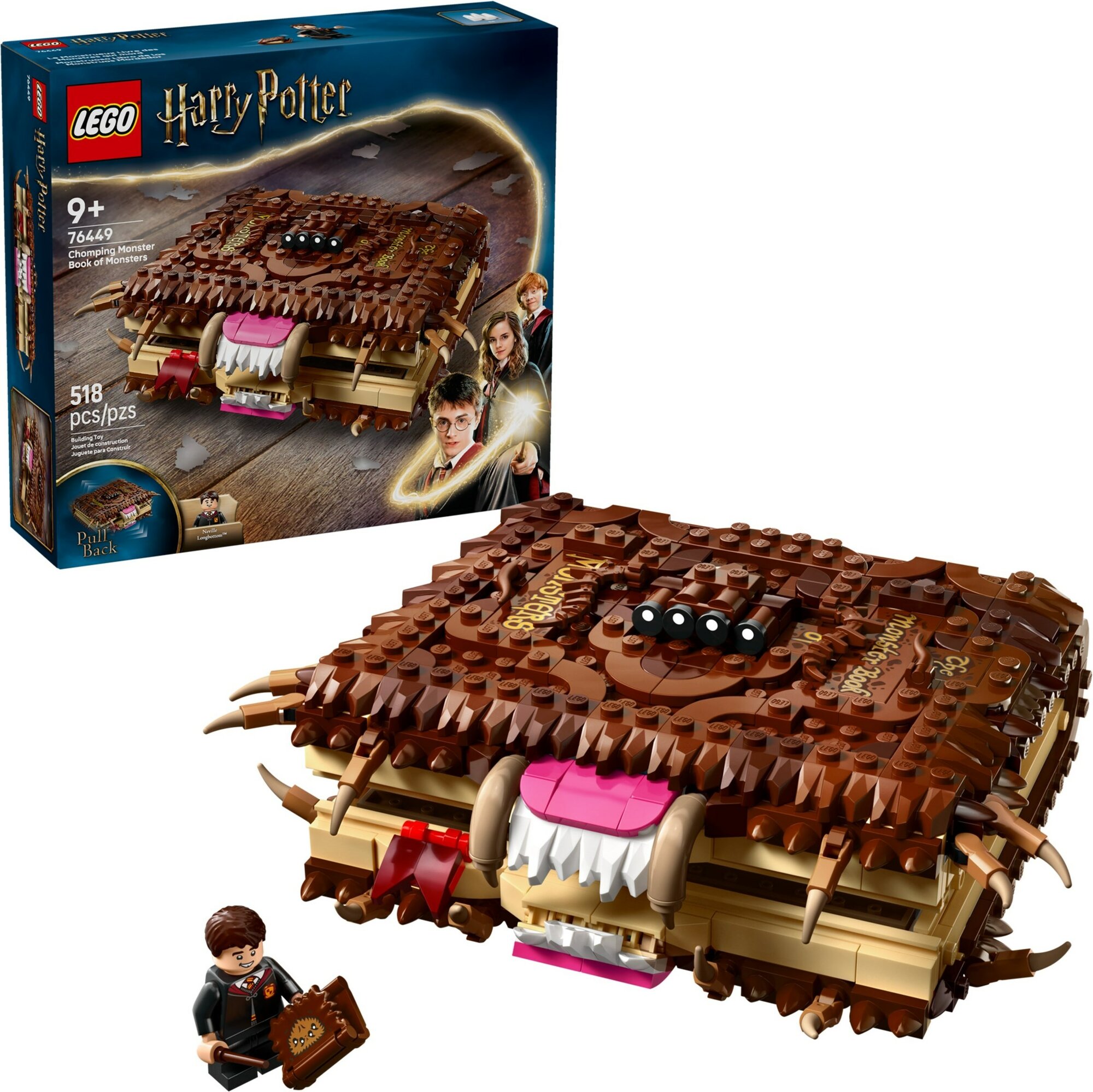 Конструктор LEGO Harry Potter 76449 Книга монстров, 518 деталей, от 9 лет