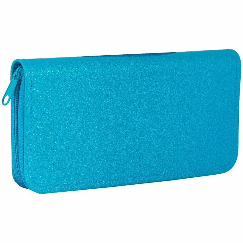 Пенал 1 отделение, 190*100 ArtSpace My Space, голубой, ПВХ с блестками, ПK10_22241