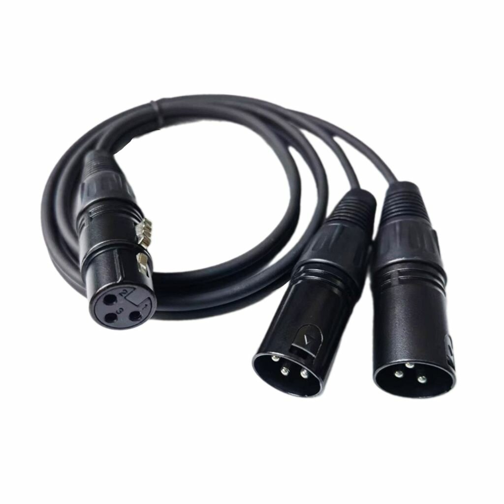 Адаптер питания usb, XLR-самка к двойному XLR-самцу-0,5 м