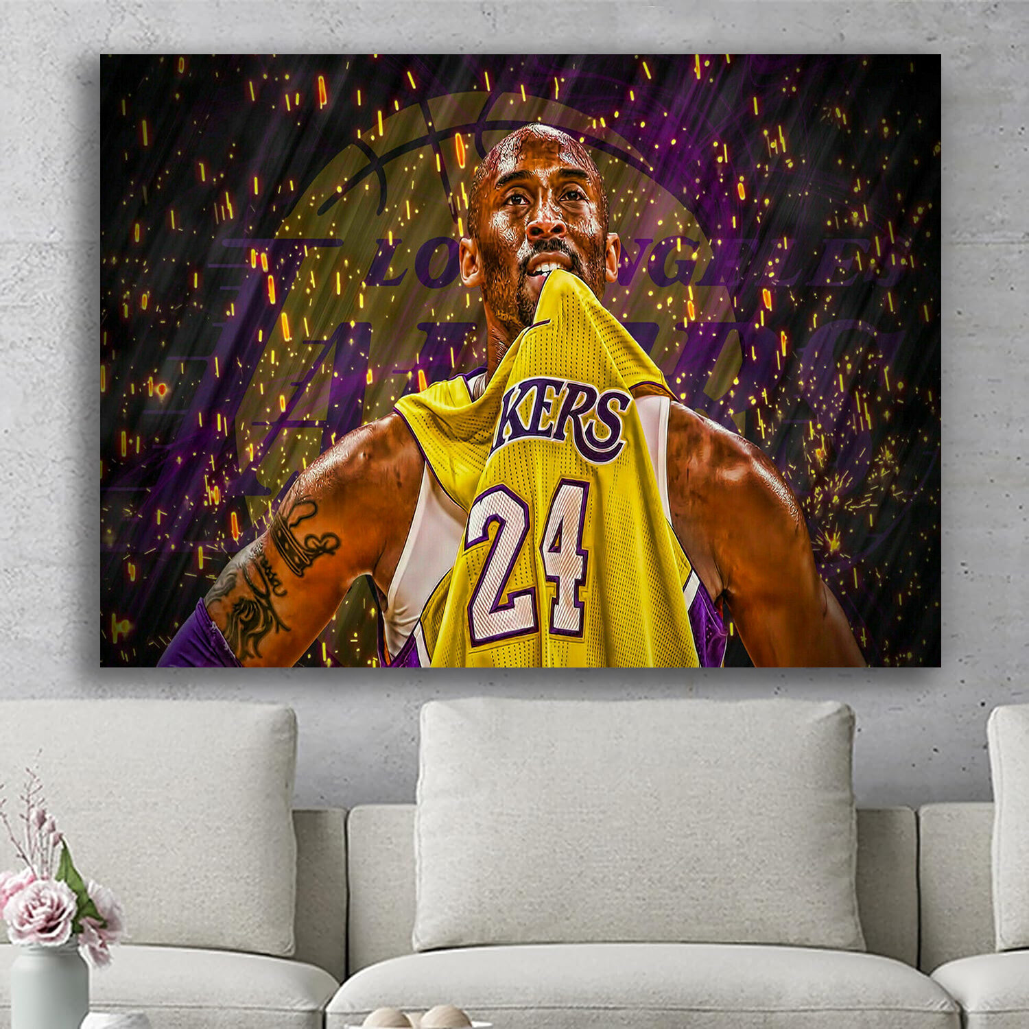 Картина на стену для интерьера - "Коби Брайант, баскетбол", 30х40 см.