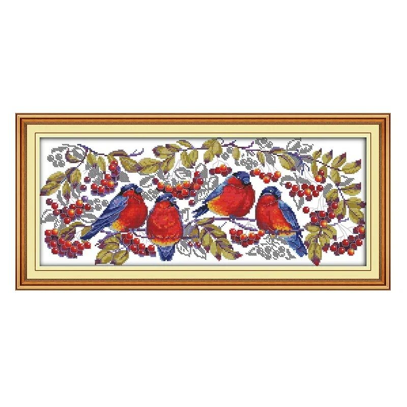 Наборы для вышивки крестом Joy Sunday Bird 16CT 14CT 11CT 14CT White Cloth