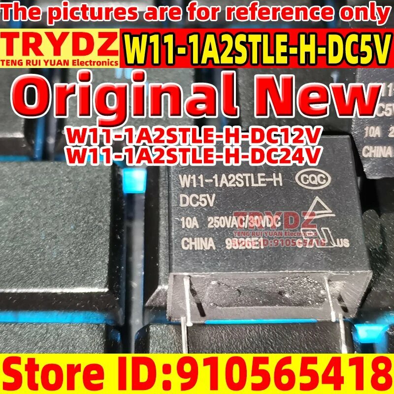 Оригинальный новый W11-1A2STLE-H-DC5V W11-1A2STLE-H-DC12V W11-1A2STLE-H-DC24V реле 4-контактное нормально разомкнутое 10А
