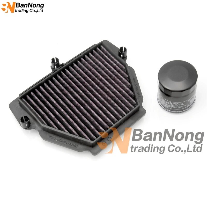 Мотоциклетный масляный/воздушный фильтр, очиститель впускного велосипеда для CF MOTO CFMOTO 675NK 675SRR 675SS 675 NK SRR SR-R SS High Flow 2PCS