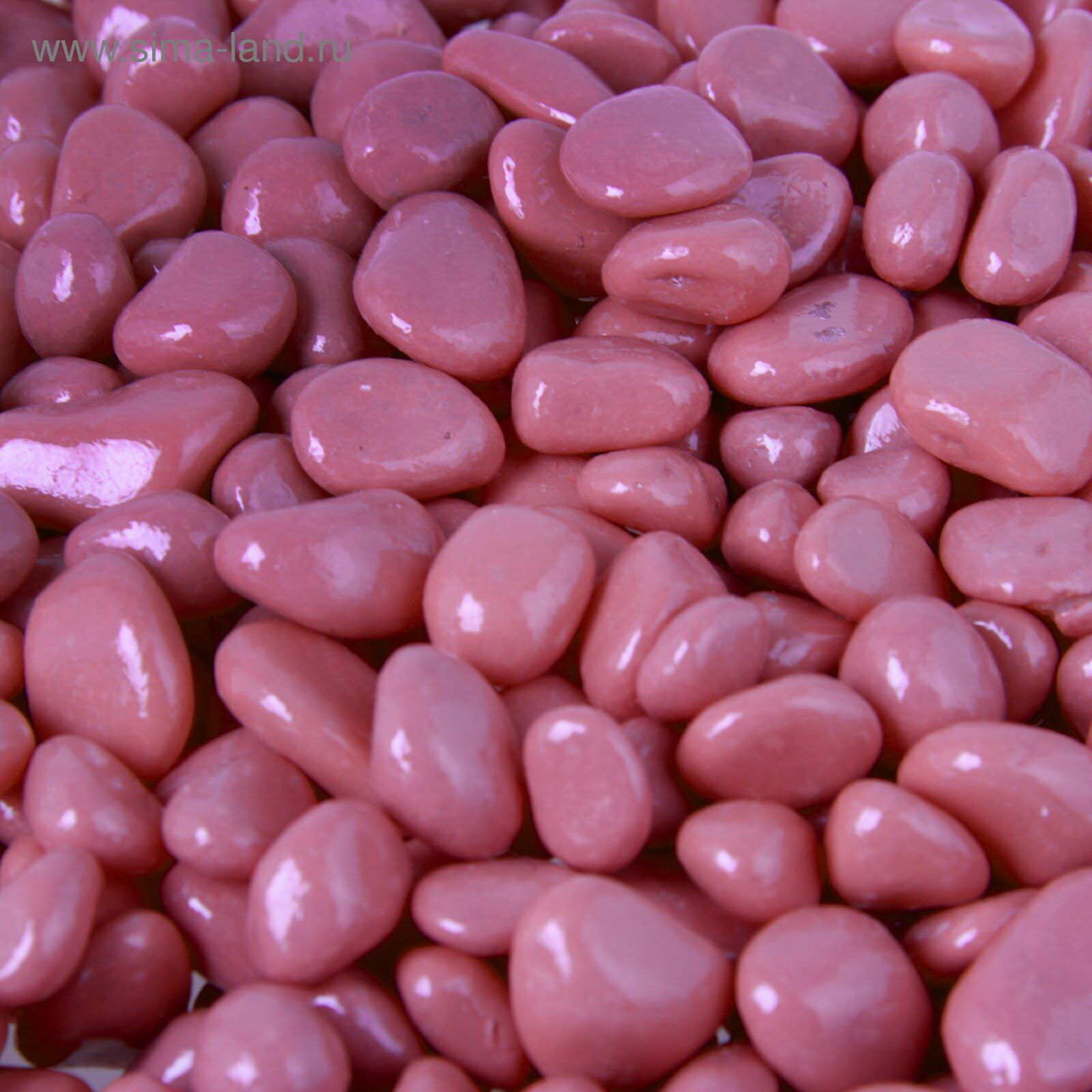 Грунт для аквариума "Галька цветная", фр. 8-12 мм, розовая, 800 г