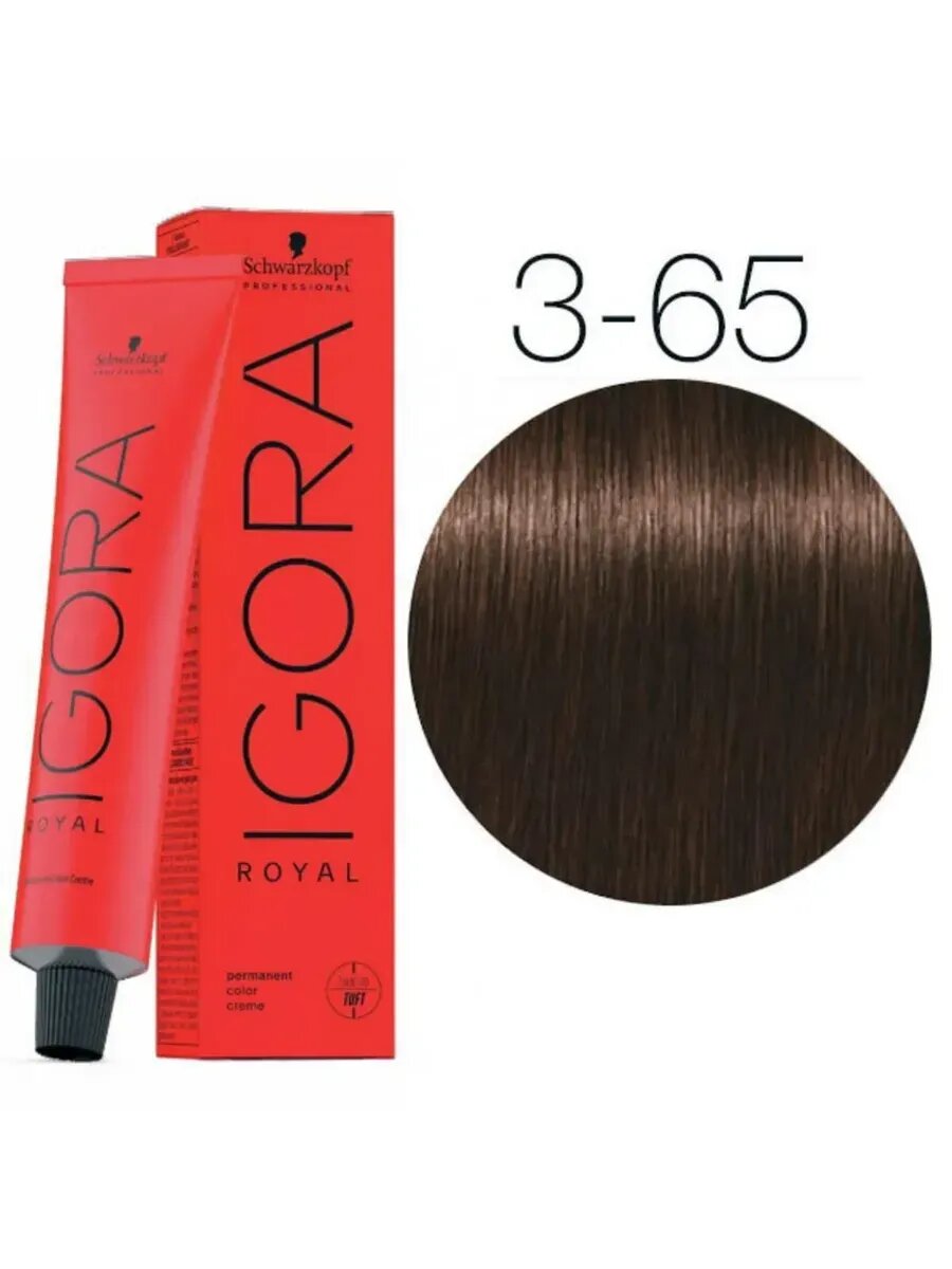 Schwarzkopf Igora Royal 3-65 Стойкая крем-краска для волос