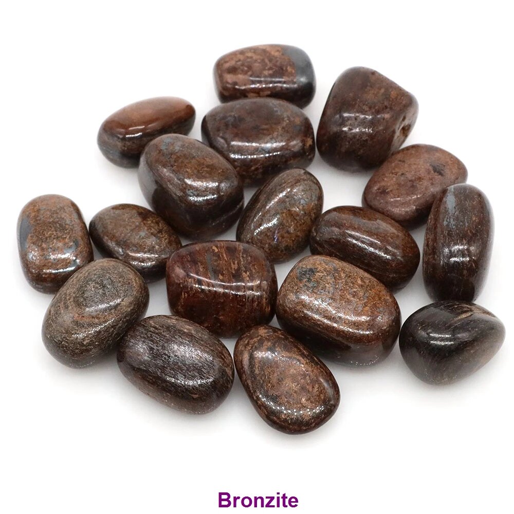 Хрустальные камни для аквариума 50g, Bronzite