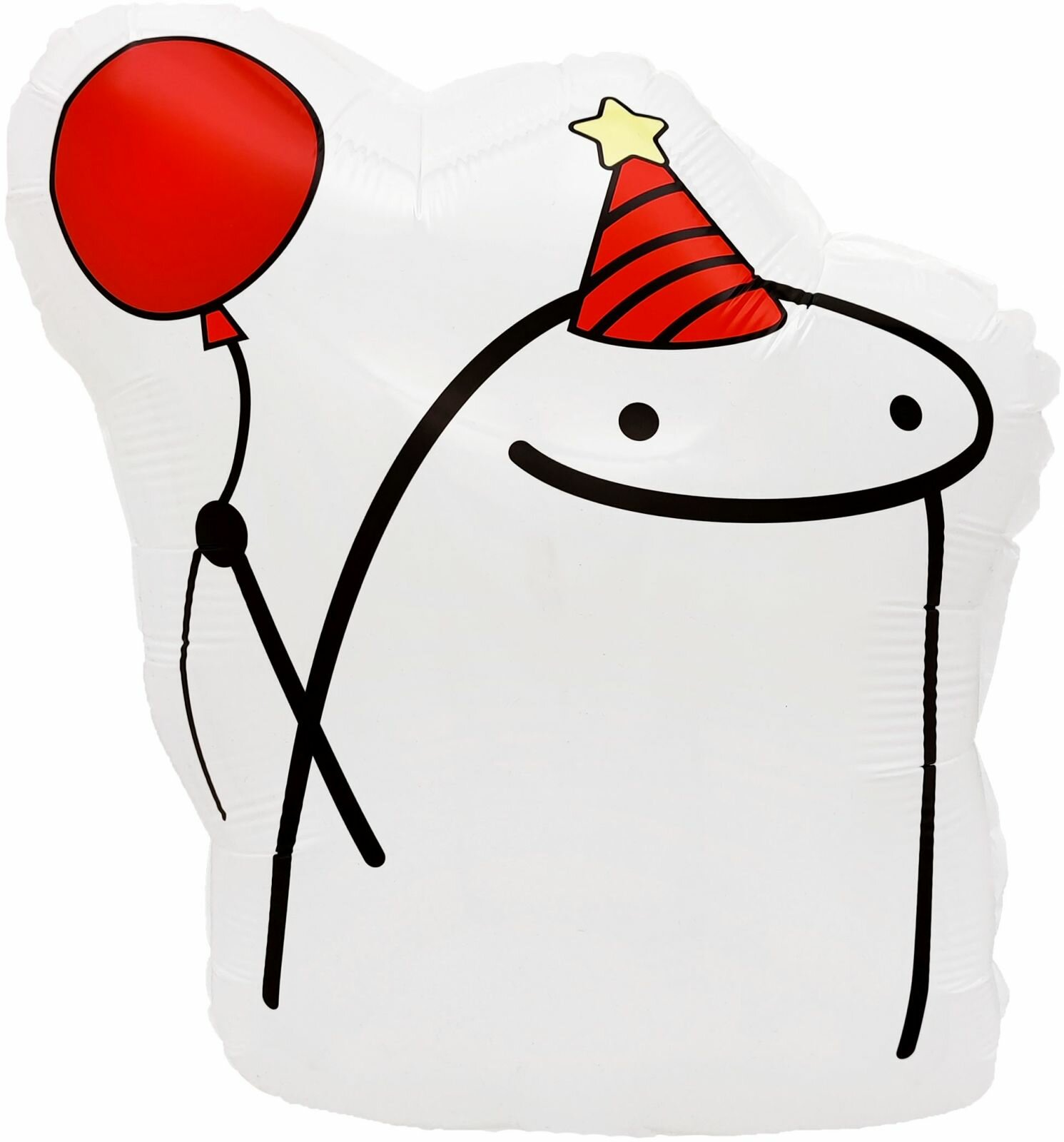 Шар воздушный Falali фольгированный 20", 51 см Фигура, Человечек, мем с шариком