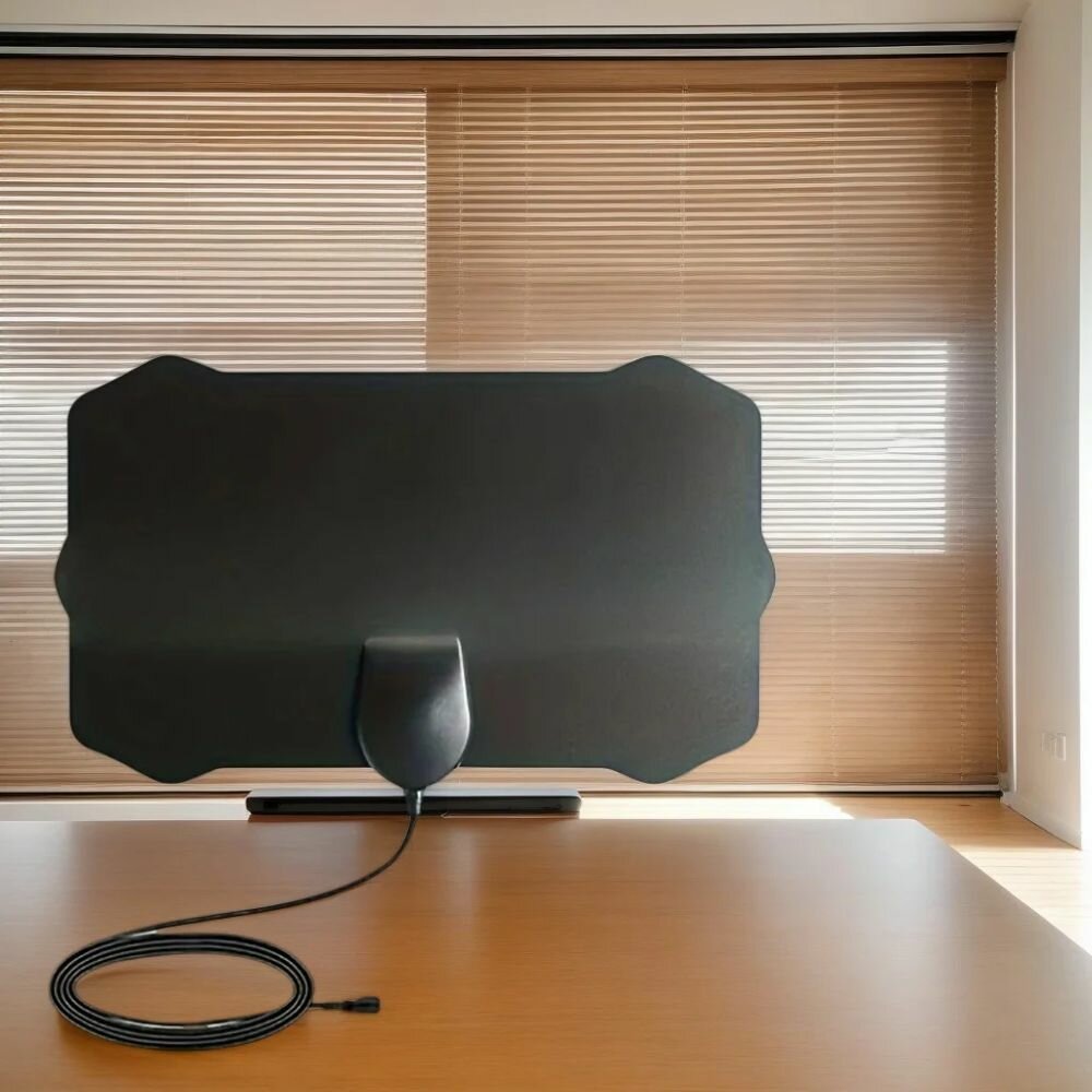 HD-антенна для помещений — поддерживает 4K/1080P для всех старых/умных телевизоров с усилителем сигнала