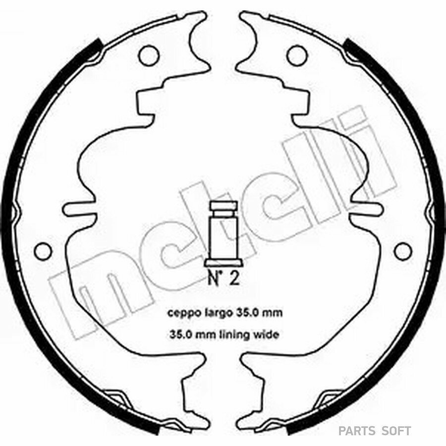 METELLI Колодки тормозные, барабанные