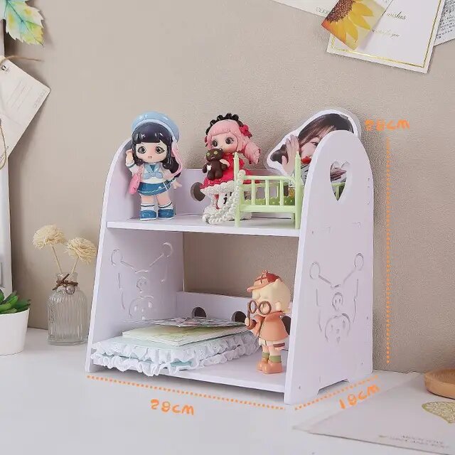 Настольный стеллаж Sanrios Hello Kittys для хранения вещей, милый мультяшный аниме-стиль, кавайный, для дома, для девочек и детей, горячая распродажа, модный праздничный подарок,