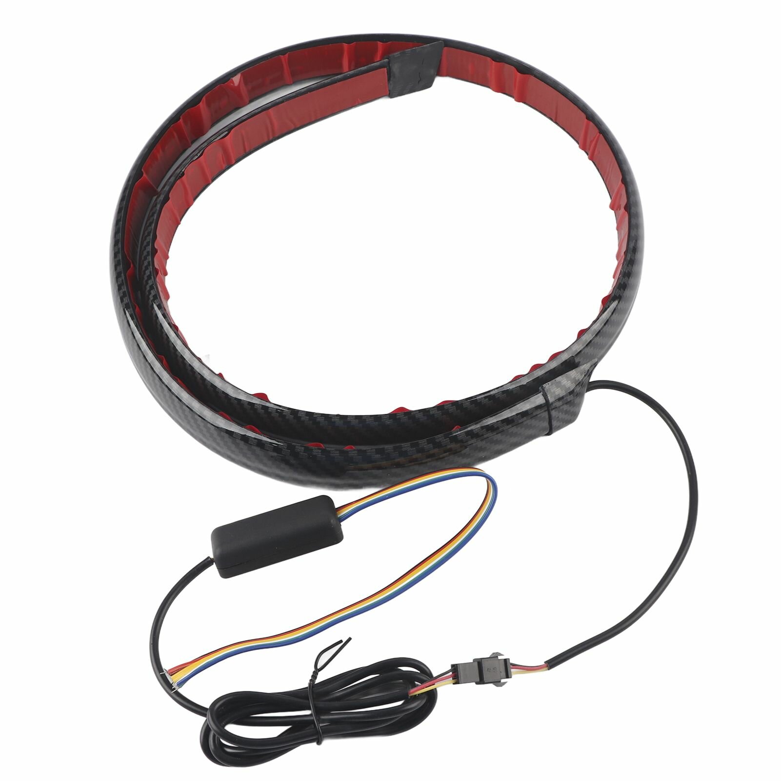 Карбоновый спойлер на багажник с LED-подсветкой для тюнинга автомобиля