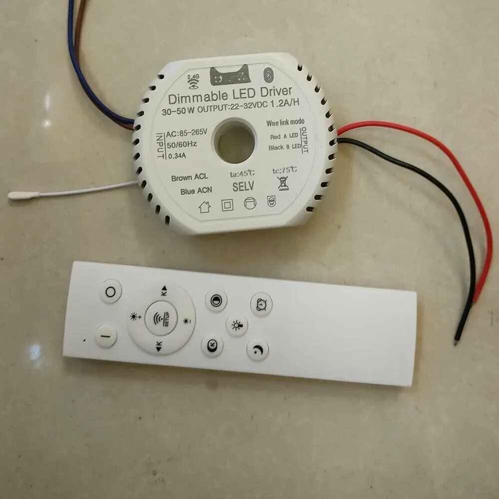 Круглый светодиодный драйвер AC220V до DC22-32V 1.2A 2A Адаптер источника питания Внешний трансформатор для стрип-лампы Indo