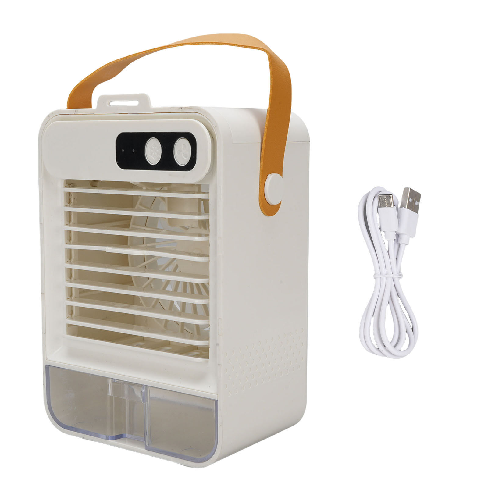 Портативный кондиционер 3 скорость 100 мл тихий вентилятор с малым воздушным кулером с зеркалом для макияжа для офисной спальни белый