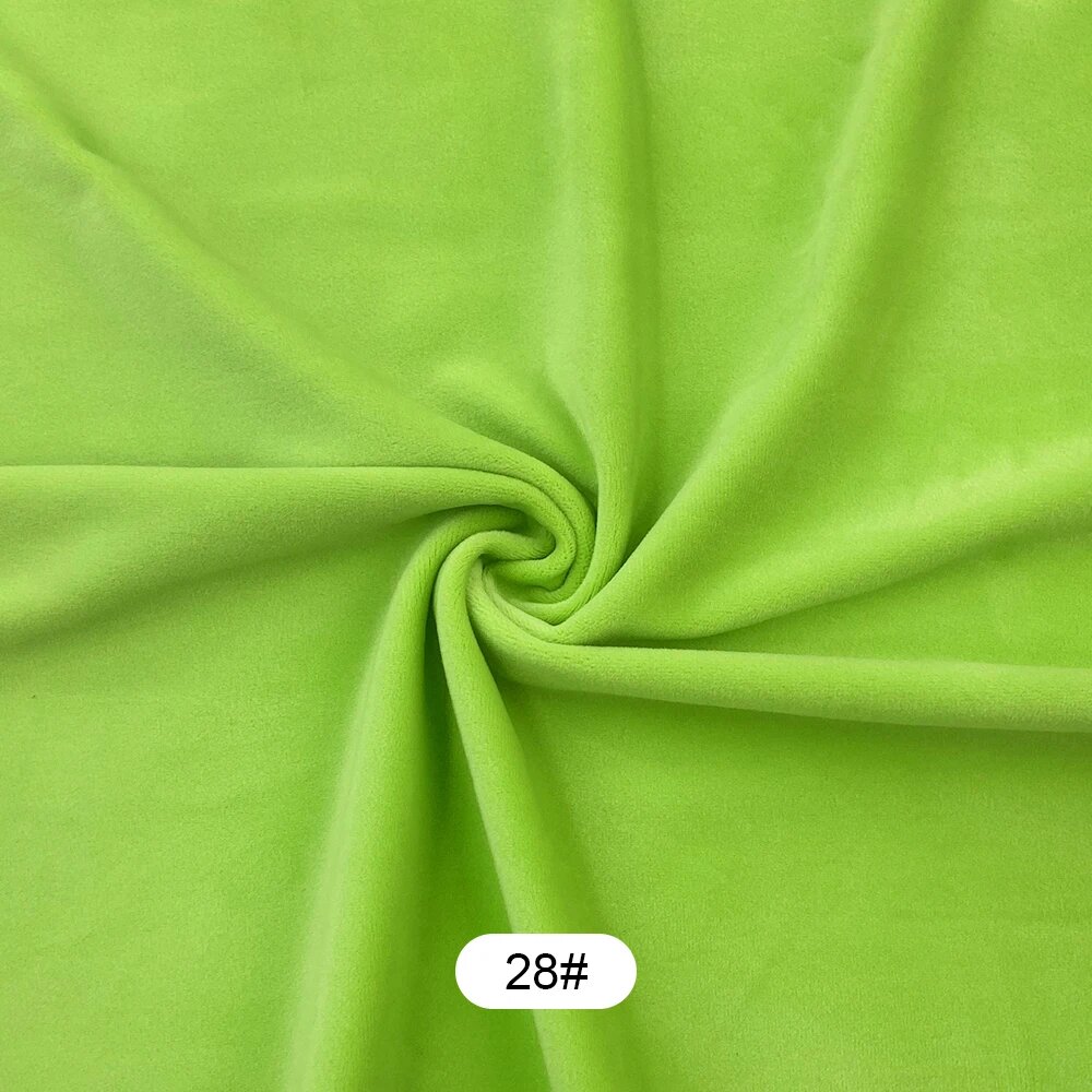 Эластичная плюшевая ткань Minky SEWBATO 50x50 см Зеленый, 28