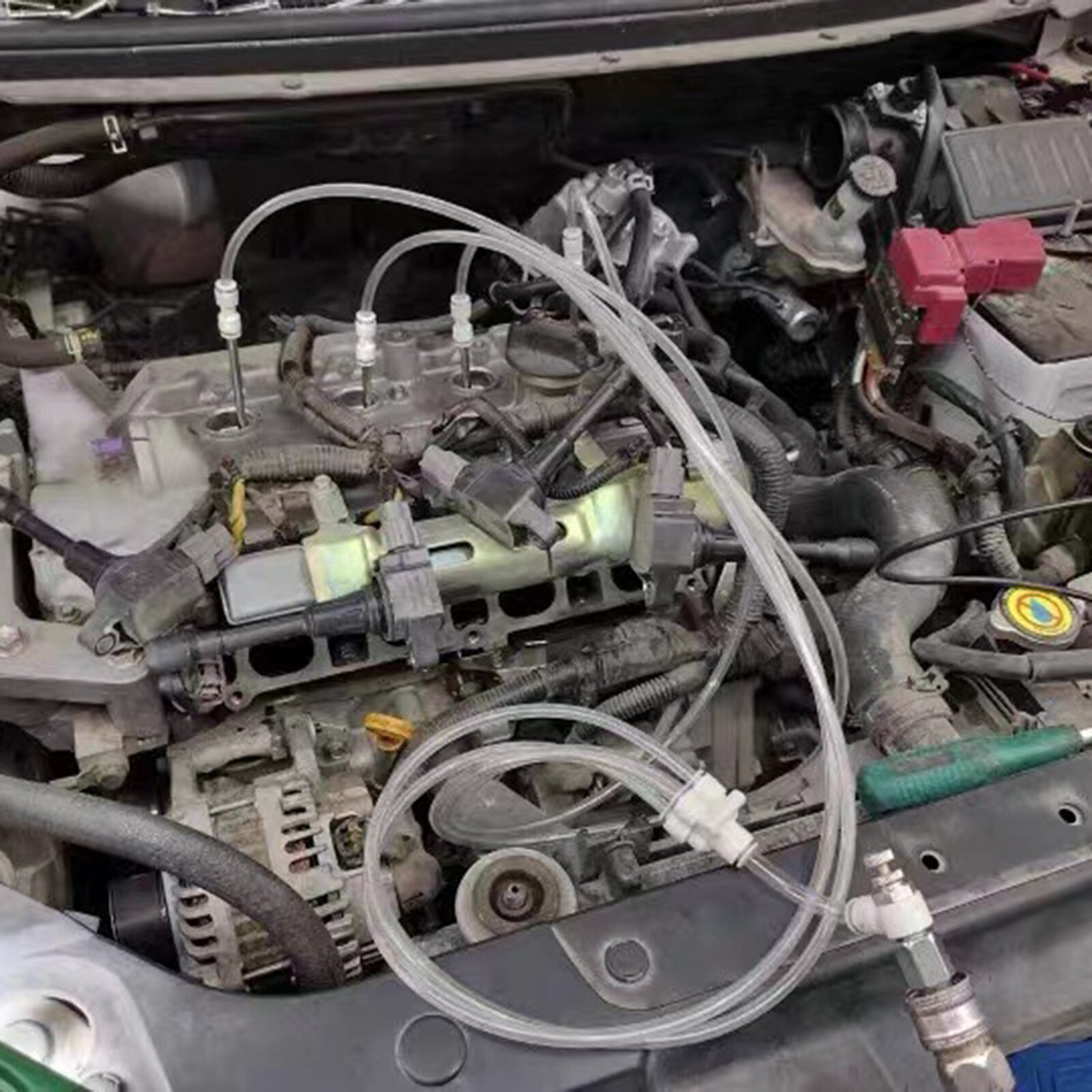 Пневмоинструмент для очистки двигателя от песка и нагара