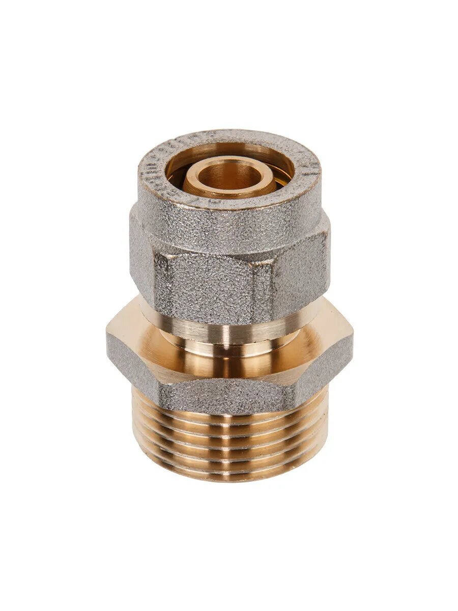 Ниппель латунный 16(2.0)х3/4" с наружной резьбой для труб PEX AV ENGINEERING (AVE309014)