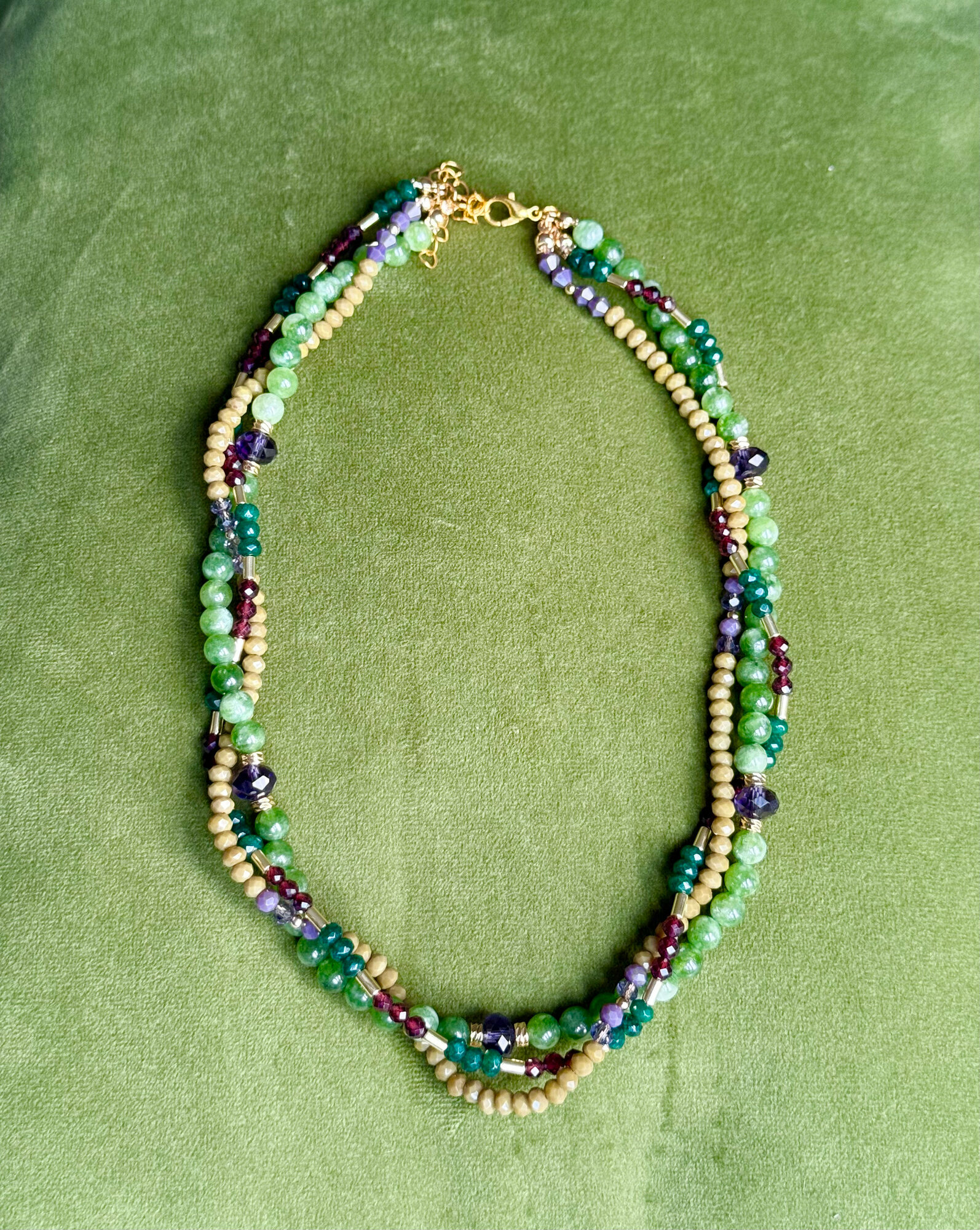 Колье, агат