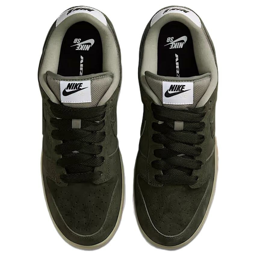 Кеды NIKE Dunk SB, размер 44.5 EU, зеленый — фото 1