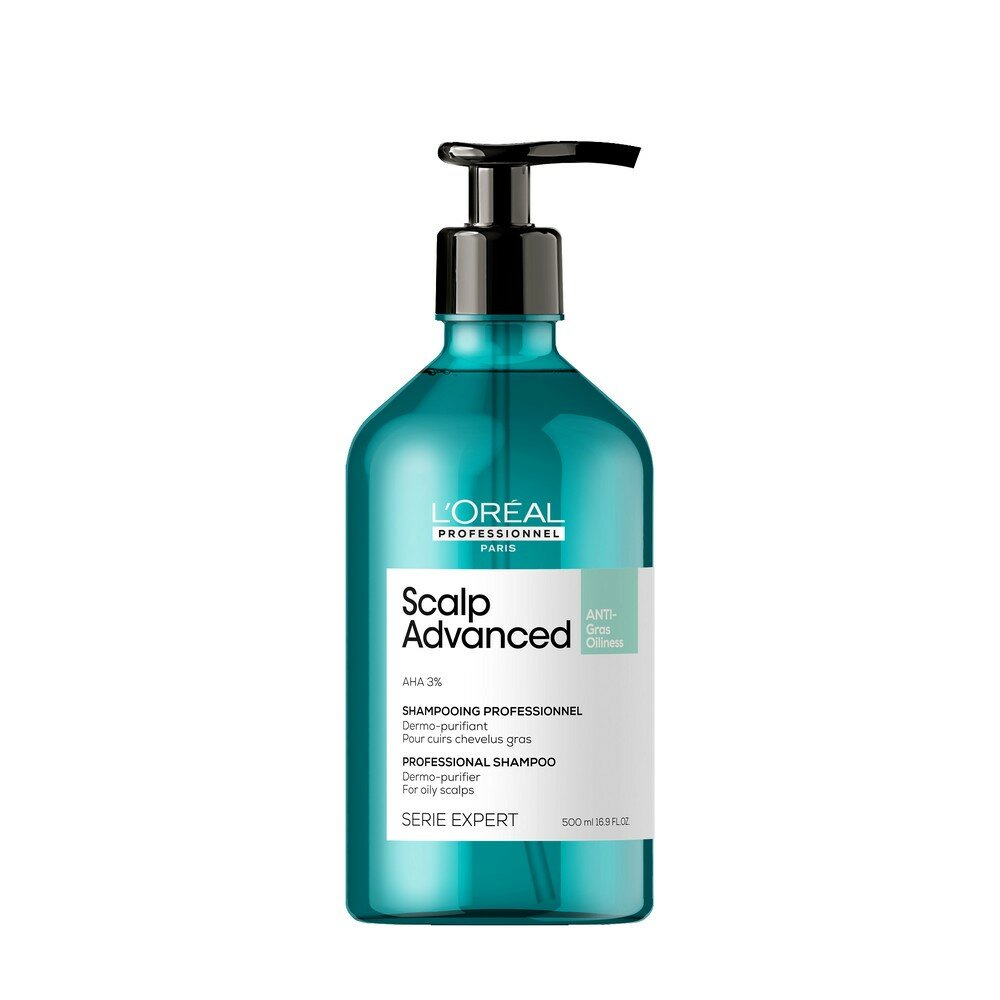 L'OREAL Professionnel Шампунь Expert Scalp Advanced Anti-Gras Oiliness Очищающий для жирной кожи головы, 500 мл