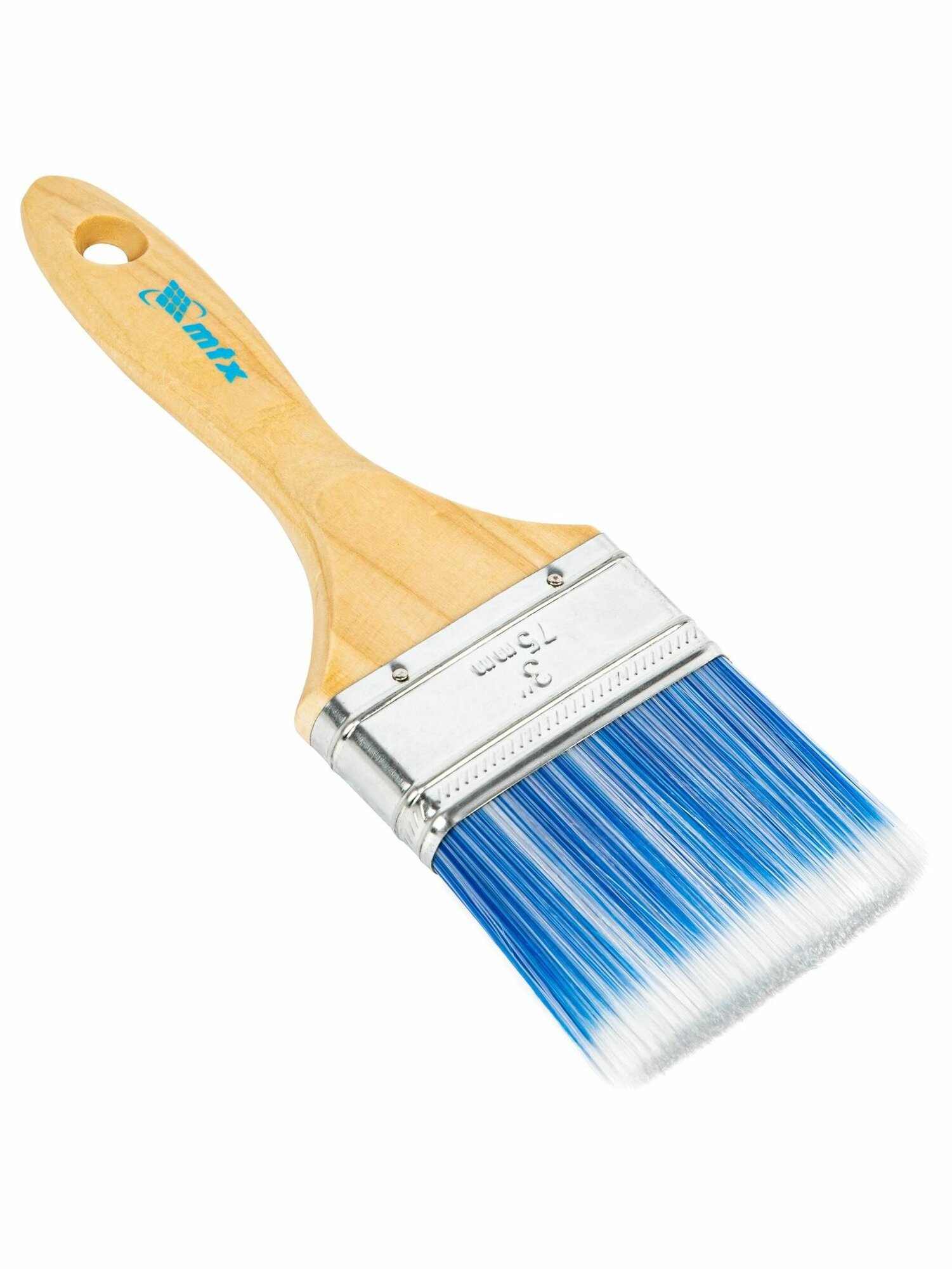 Кисть плоская "Евро" 3", искусственная щетина, деревянная ручка Matrix