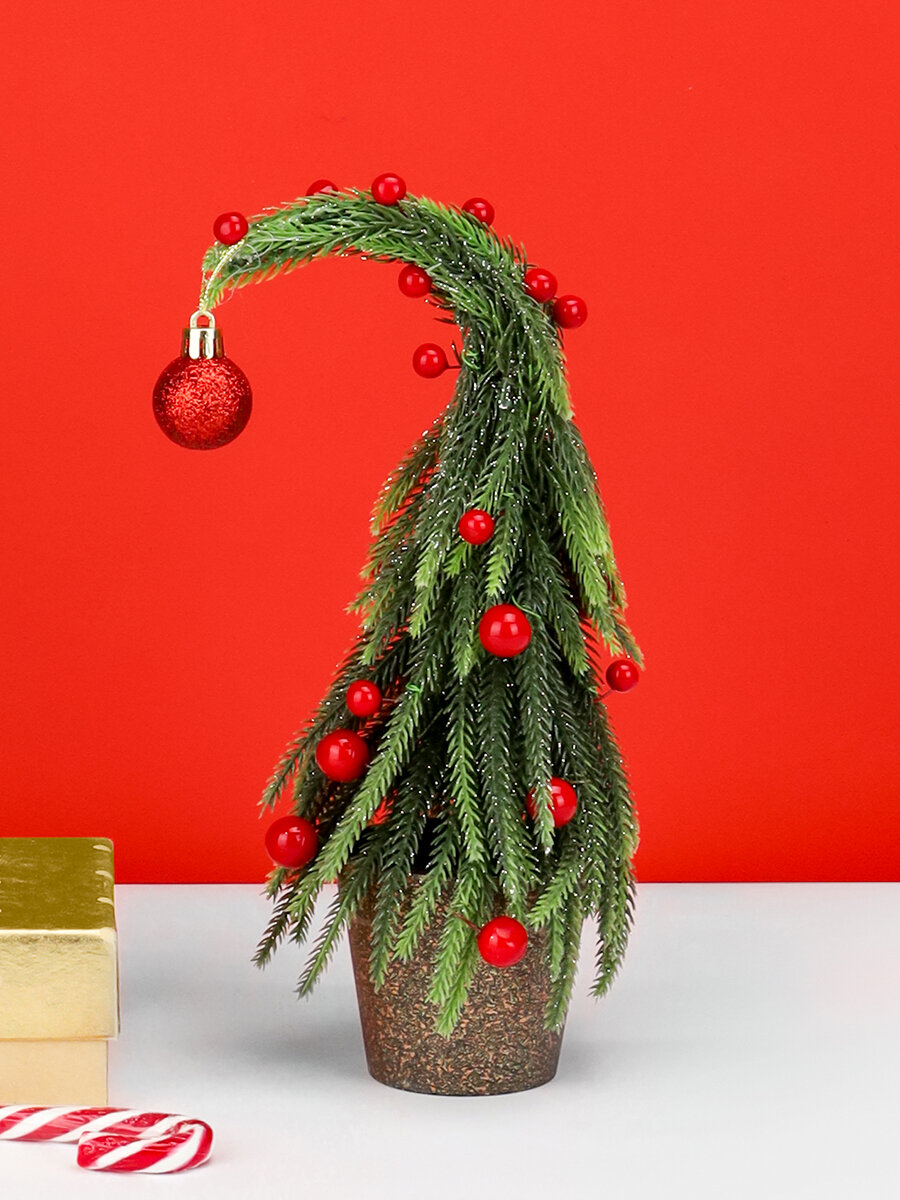 Ёлка декоративная MILAND "Яркий Новый Год", настольная, ель, 14x25 см