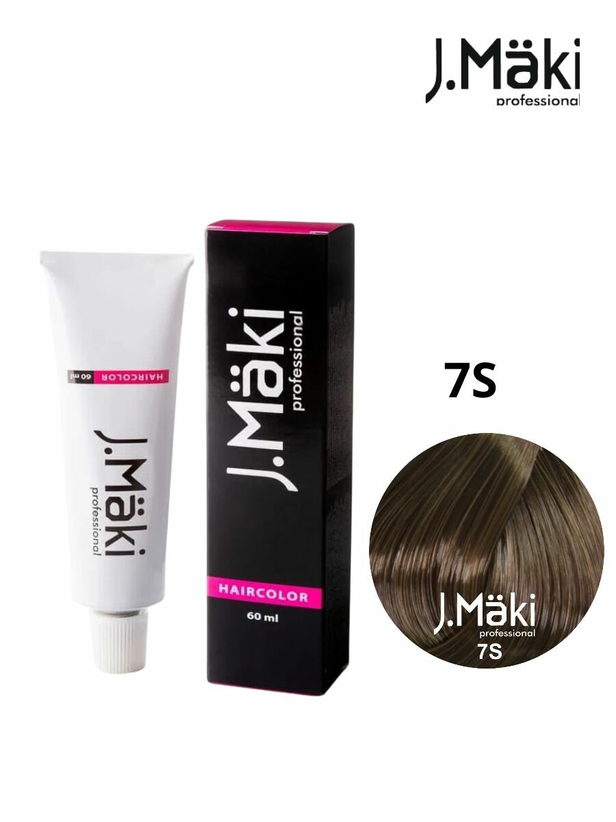 J.Maki 7S Песочный русый; cтойкая краска для волос 60 мл