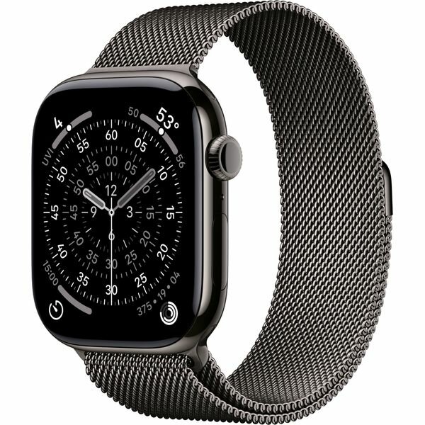Умные часы Apple Watch Series 11 (2025) 46 мм Slate Titanium Case GPS, Slate Milanese Loop M/L