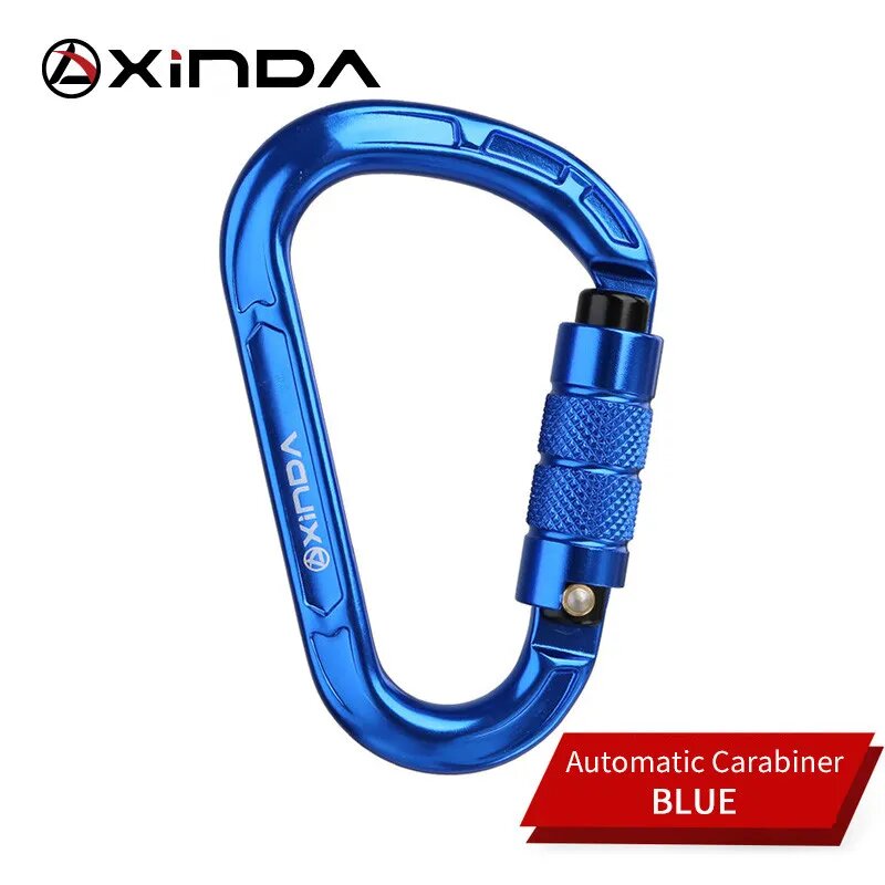 XINDA автоматический карабин для скалолазания 25KN синего цвета Синий, Blue-1