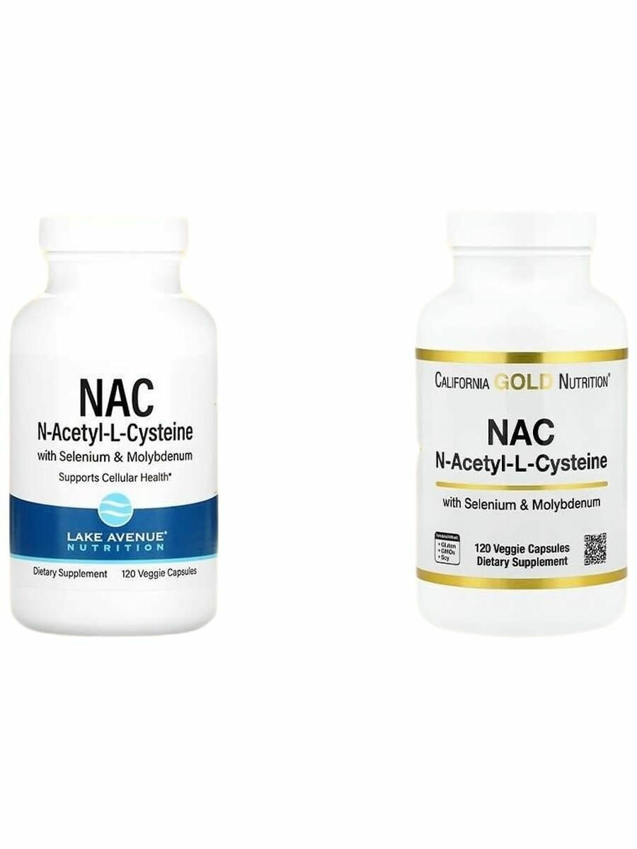 N-ацетил-L-цистеин с молибденом и селеном, 120 растительных капсул