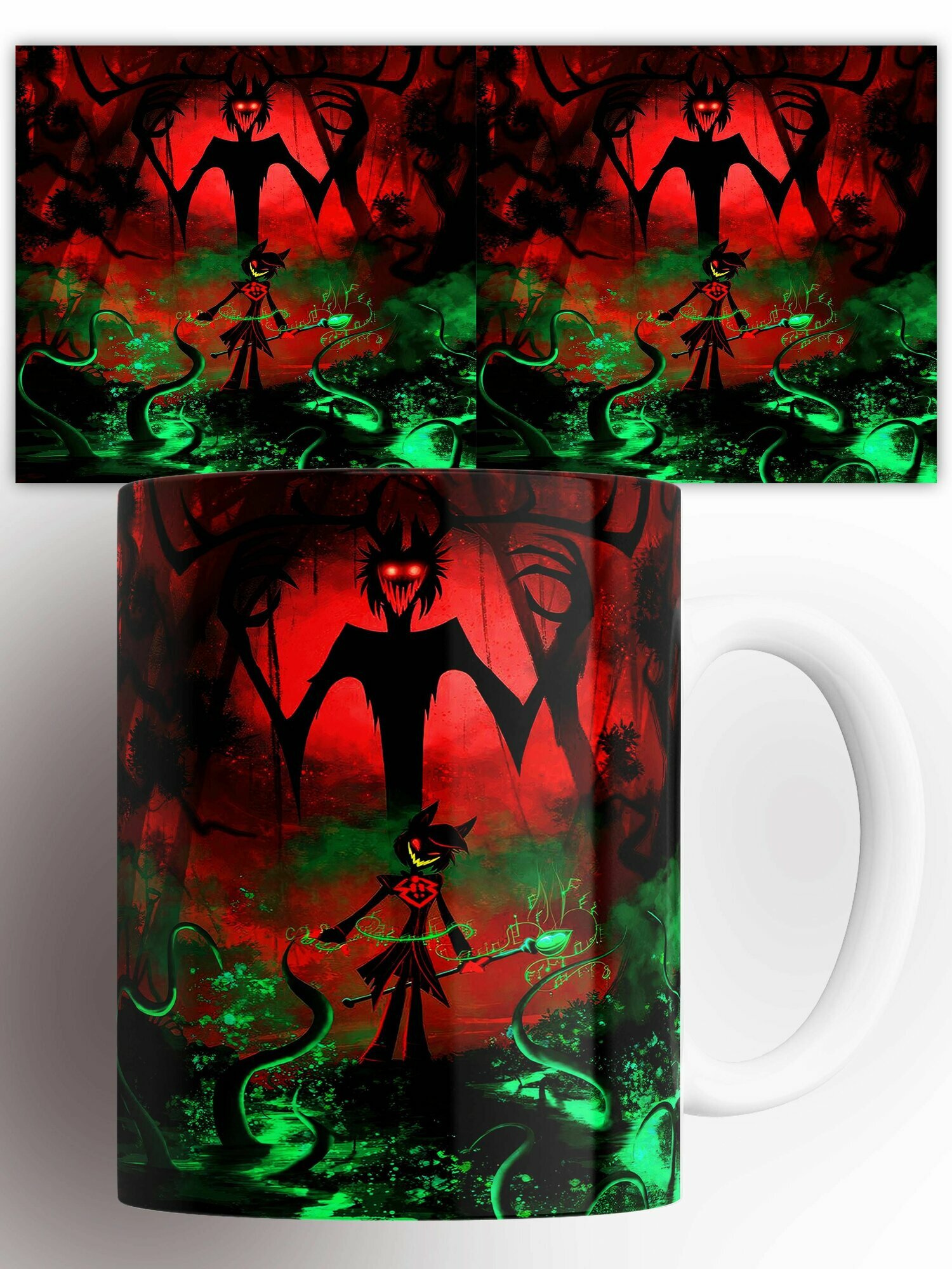 Кружка мультсериал Отель Хазбин Аластор Радио Демон 330 мл