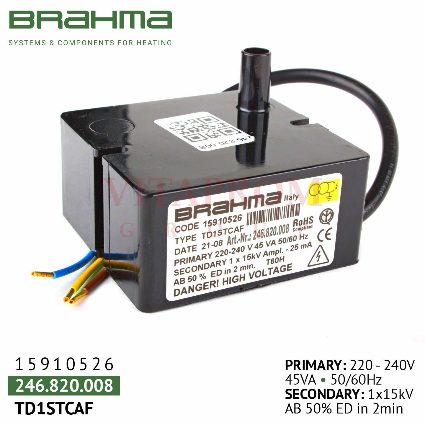 Трансформатор Brahma TD1STCAF, 15910526