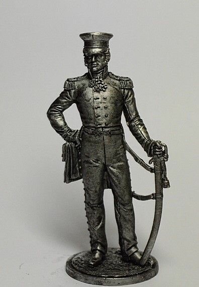 Оловянный солдатик Генерал-майор А. П. Ермолов. Россия, 1812 г. Наполеоновские войны