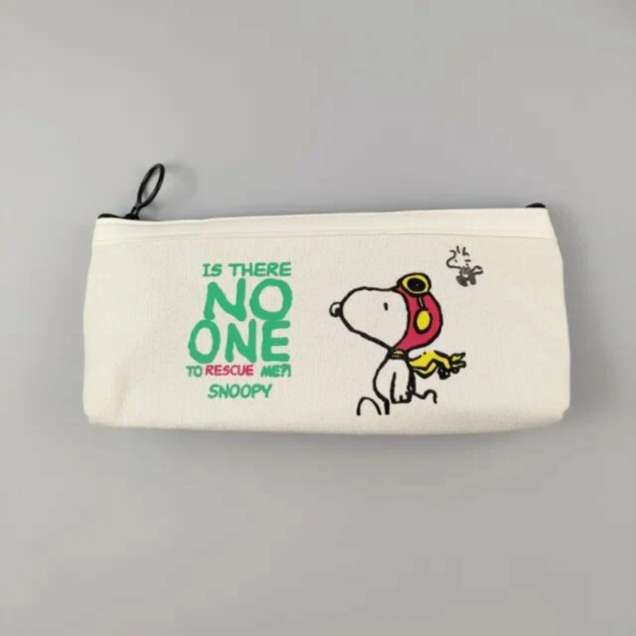 Сумка-карандаш MINISO "Snoopy", унисекс, текстиль, 19,5х3,5х9 см
