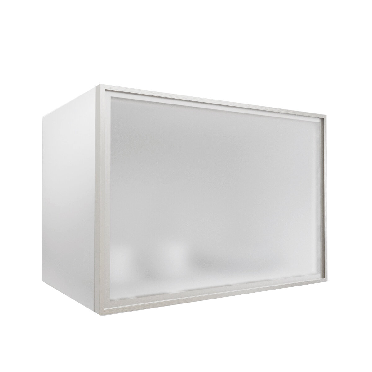 Фасад из алюминиевого профиля со стеклом Aluminum Glass 59,7х36х2 см, алюминий браш/сатинат