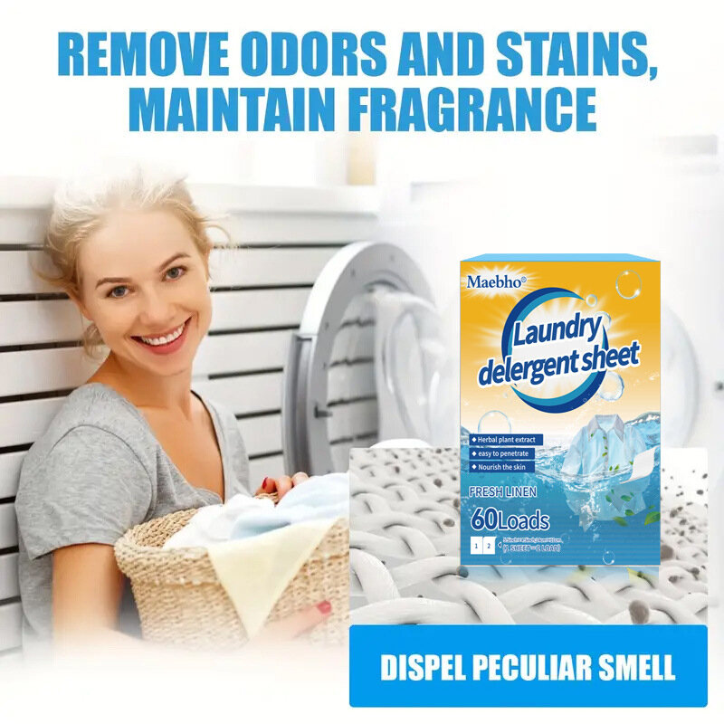 Пластины для стирки. 60 штук. Концентрат. Для всех типов белья. Активная пена