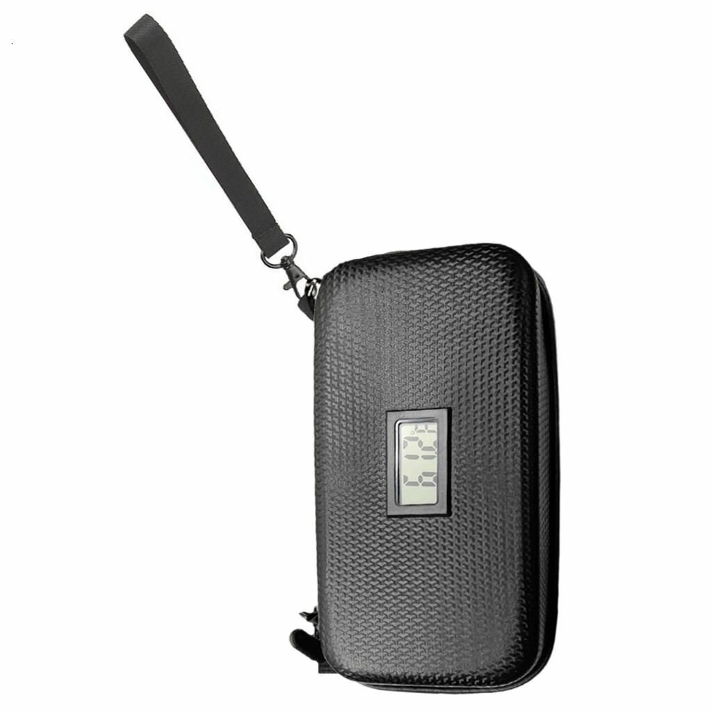 Термосумка с температурным индикатором черного цвета