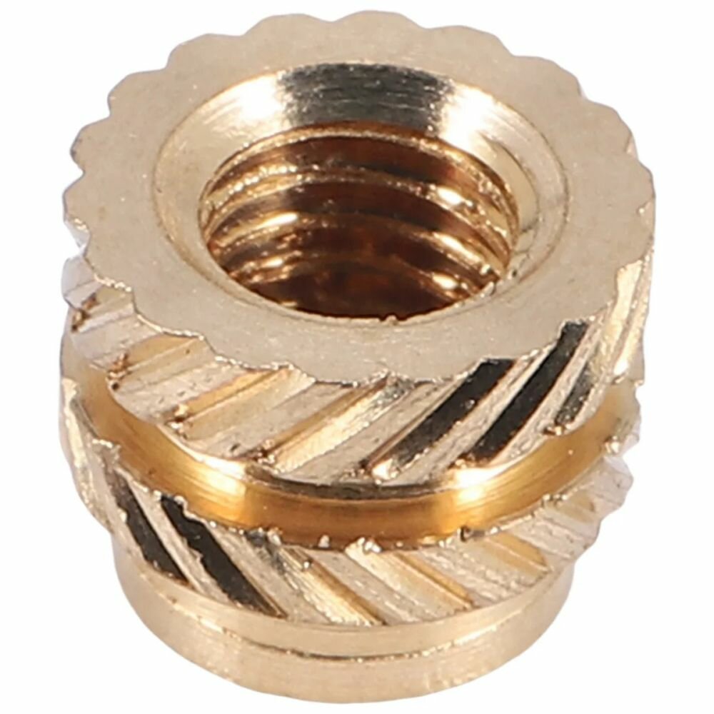 100 шт. латунных резьбовых термостойких вставных гаек M3 с насечкой, размер M3X5X4, для 3D-принтеров Voron 2.4 и др.