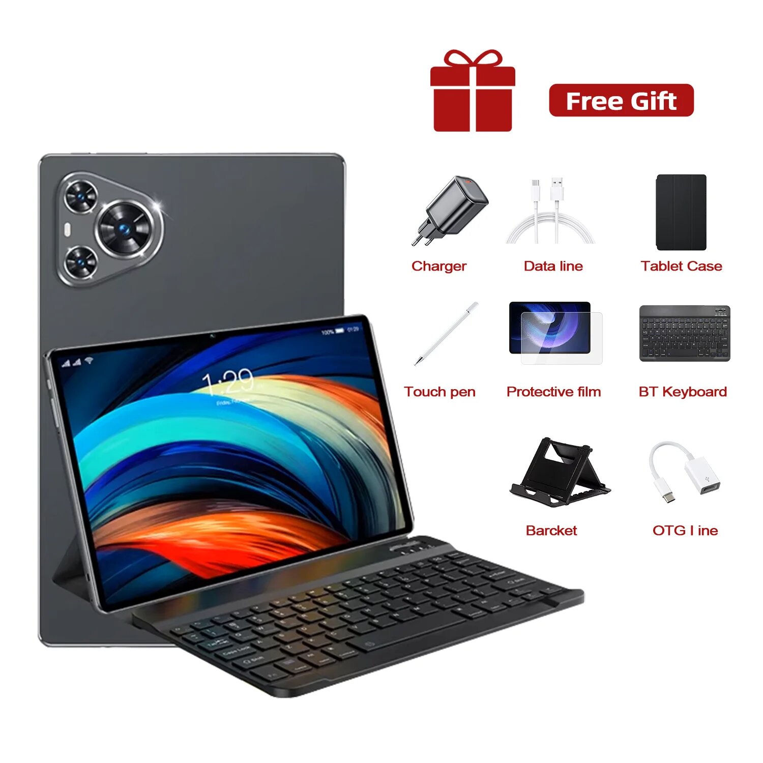 Планшет 11 дюймов Metal 2026 22ГБ ОЗУ 2ТБ ПЗУ 22GB 2TB, Android Tablet