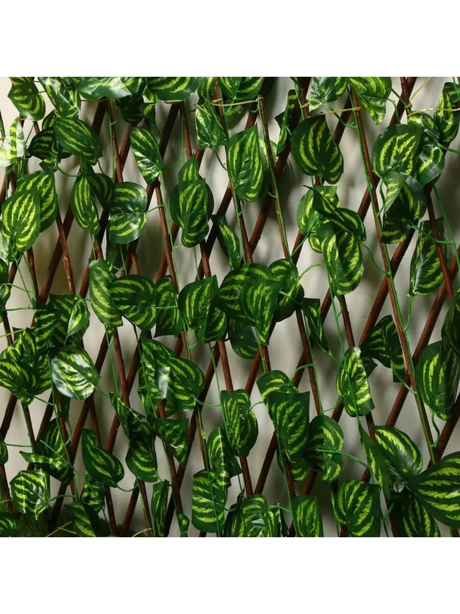 Декоративное ограждение с листом осины 120x70 см