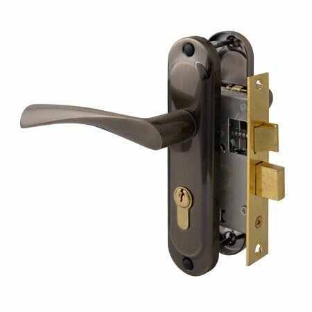 Замок врезной Avers 0823/60-AB, бронза