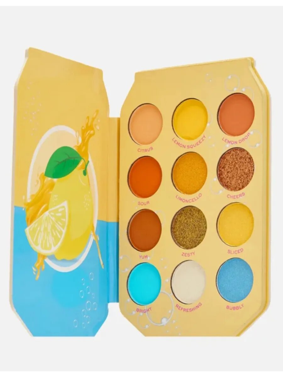 Палетка теней для век I HEART REVOLUTION shadow palette Lemon Spritz