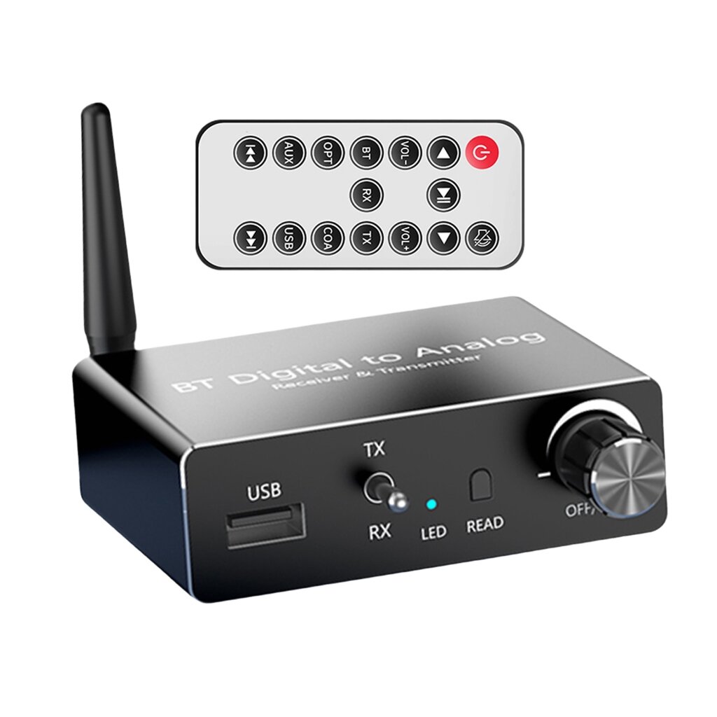 Цифровой аудиоадаптер Bluetooth 5.3, передатчик-приемник, оптический коаксиальный