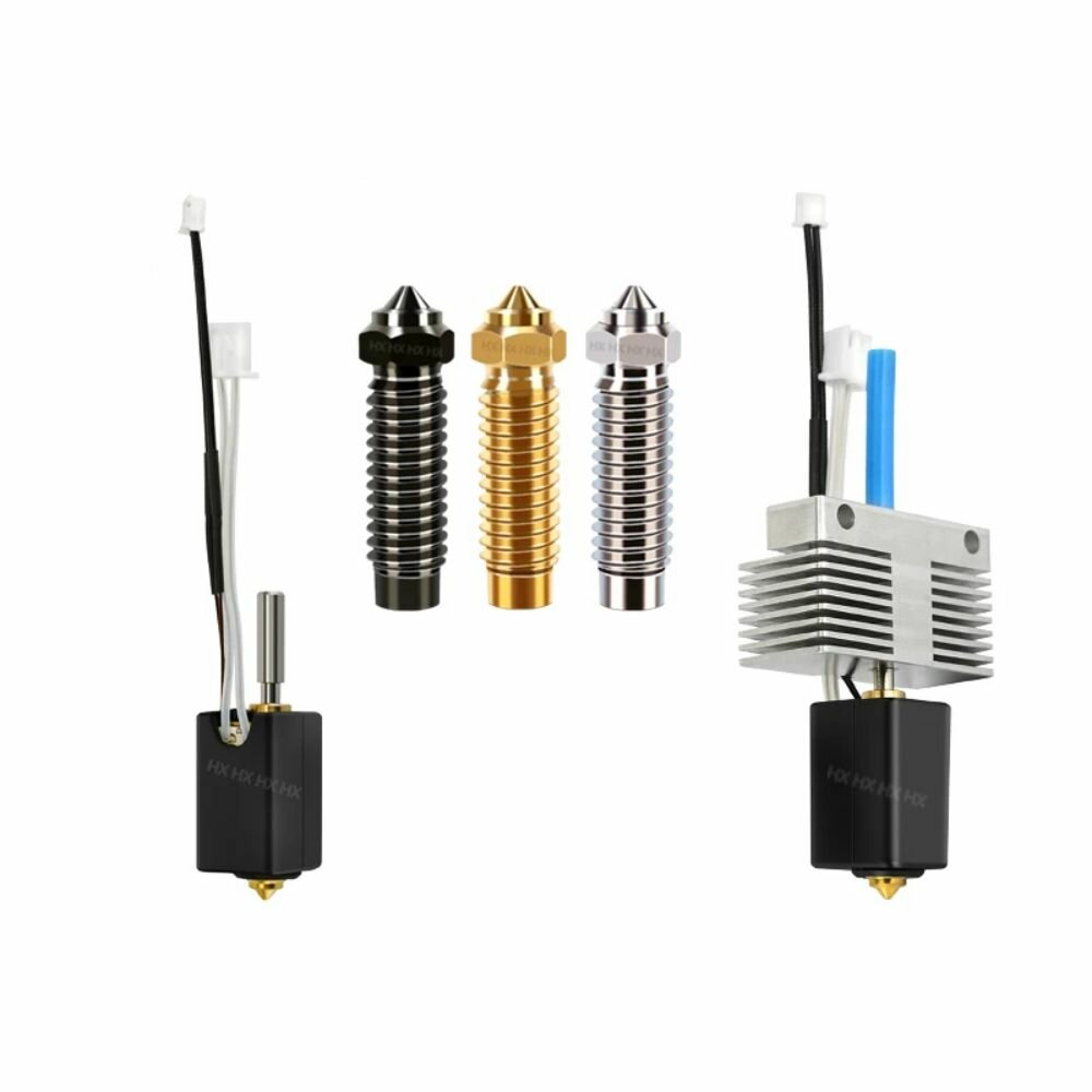 Печатающая головка для 3D-принтера ELEGOO Neptune 4 Plus, комплект хотэнда Neptune 4 Max 24V 80W, керамический нагревательный стержень, экструдер, сопло.