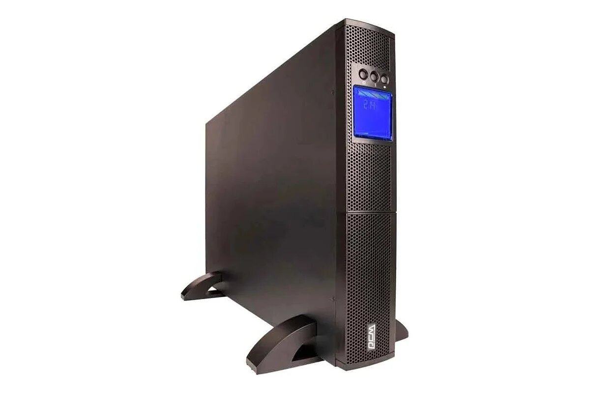 ИБП PowerCom SNT-1000, двойные преобразователи, ЖК-экран, 1000 ВА/1000 Вт, чёрный — фото 1